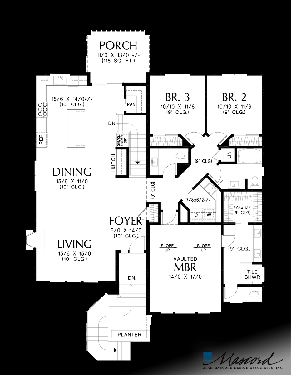 Marylebone: Upslope Plan with Option for Third Car | 2044 Sq Ft