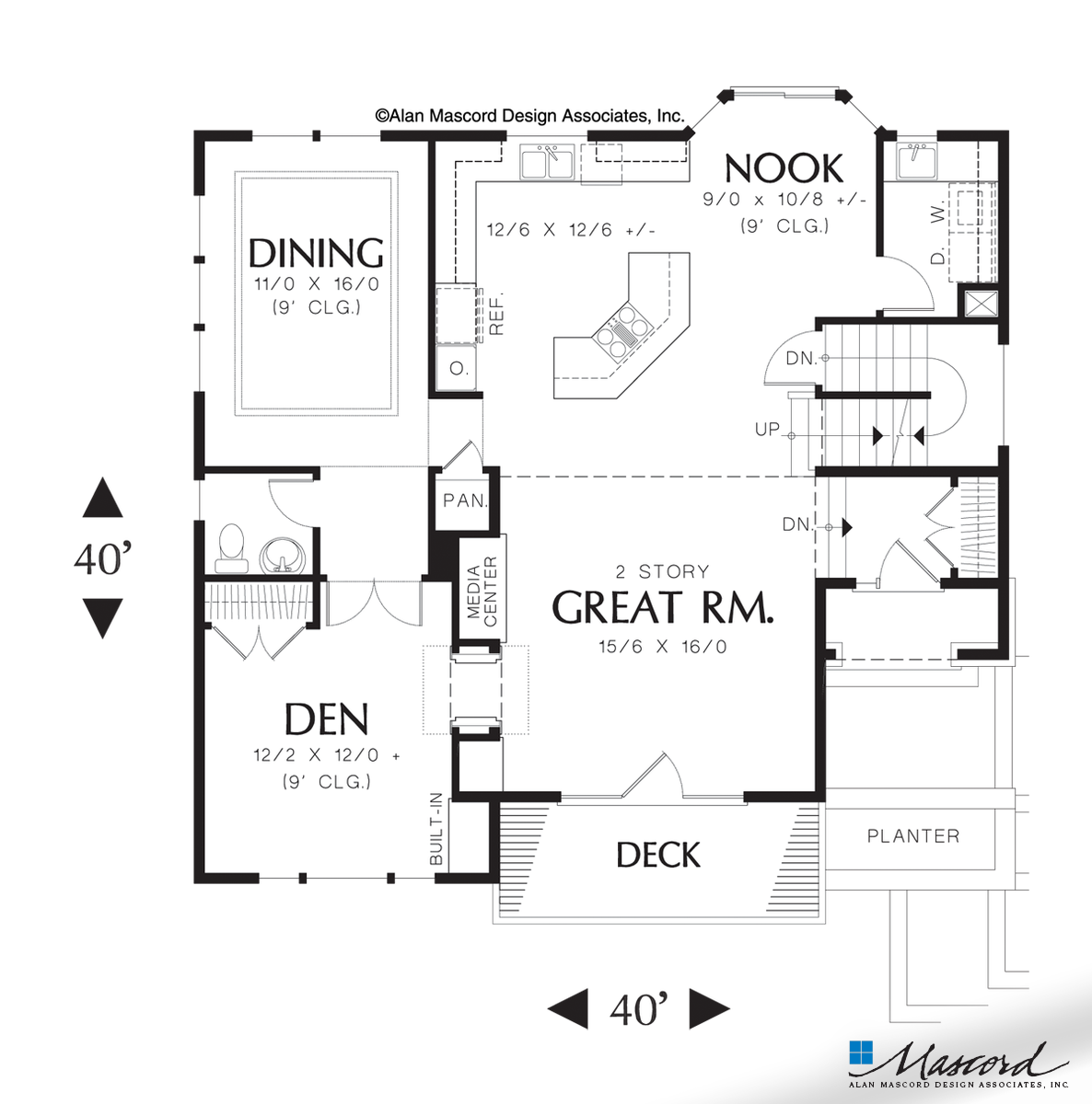 Anson: Contemporary Plan with Two Story Great Room | 2262 Sq Ft