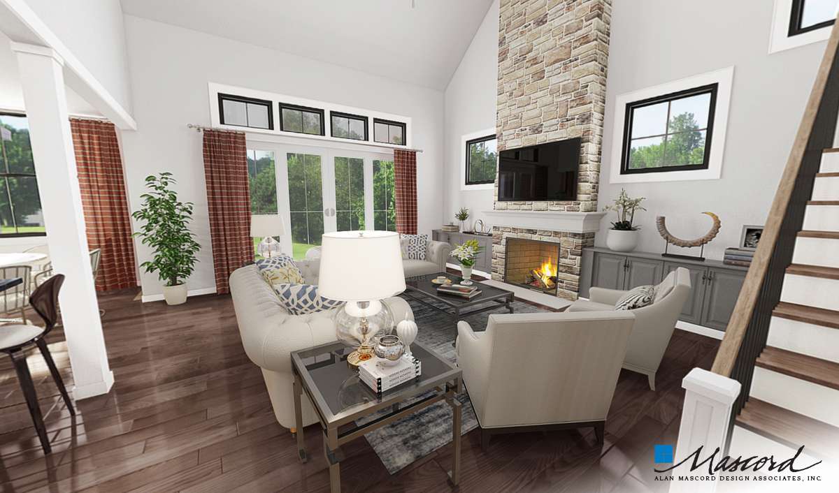 Ivy Ridge: Great farmhouse plan with two story foyer and vaulted ...